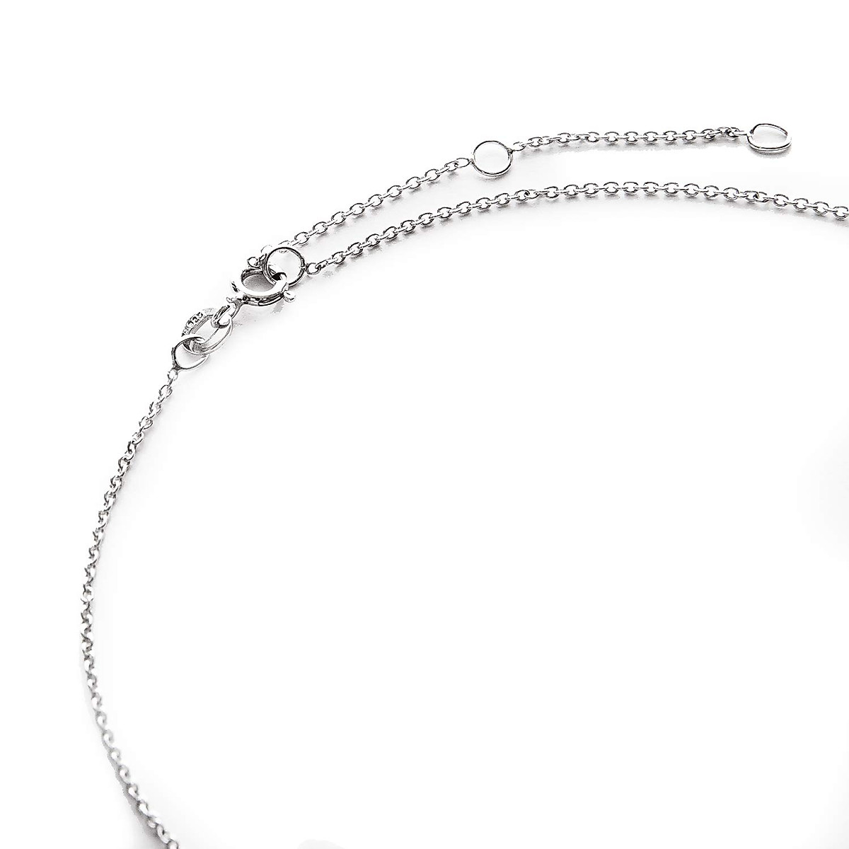 Deidreamers Sterling Silver Side Mini Initial Necklace P