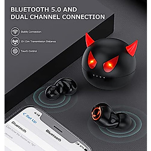 Kids Wireless Earbuds Bluetooth, Wireless Earphones with Noise Reduction Bluetooth 5.0 Waterproof Sport TWS Stereo Lightweight in-Ear-Headphones with Built-in Mic for iPhone/Android/Samsung Phones