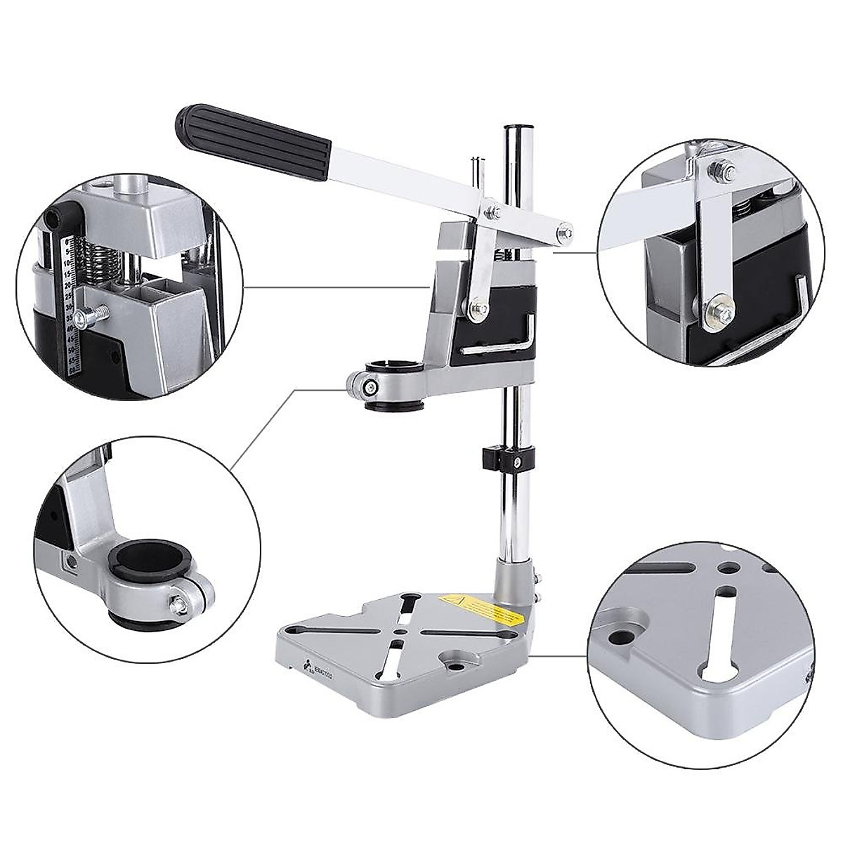 Drill Press,Drill Press Adapter for Hand Drill,Rotary Tool Holder,Arbor Press,Bench Clamp Drill Press Stand Workbench Repair Tool,Rotary Tool Drill Press Drilling Hole Station