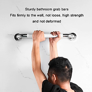 Shower Grab Bar Shower Handle Shower Handle for Bathtub,Toilet, Bathroom,Kitchen,Stairway Handrail (Color : White, Size : 23.6inch/60cm)