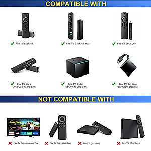 L5B83G 3RD GEN Replacement Voice Remote with Black Cover for Amazon Fire TV Stick (2nd Gen/3rd Gen/Lite/4K) Fire TV Cube (1st Gen and Later) Fire TV (3rd Gen, Pendant Design)