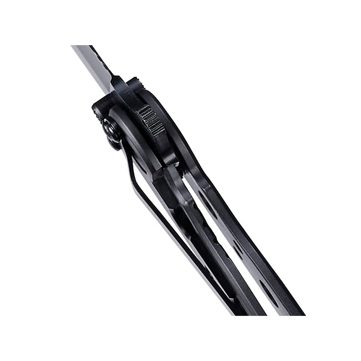 CRKT M21-10KSF EDC Folding Pocket Knife: Special Forces Everyday Carry, Black Serrated Edge Blade, Frame Lock, Dual Hilt, Stainless Steel Handle, Reversible Pocket Clip