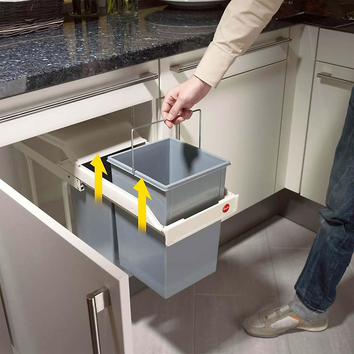 Hailo 3659-001 Multi-Box Duo L, Cream White, Set of 1, Cremeweiß