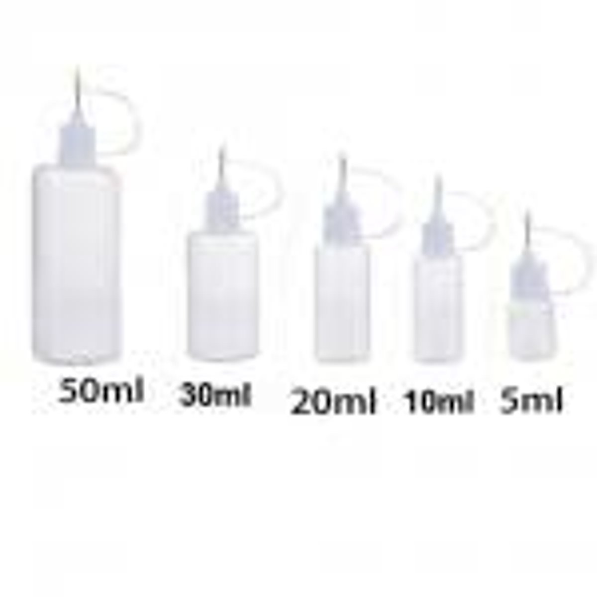 Needle Tip Glue Bottles, Empty Dropper Plastic Bottles Needle Tip Squeezable Liquid Bottle, Refillable Squeeze Tip Applicator(50ml)