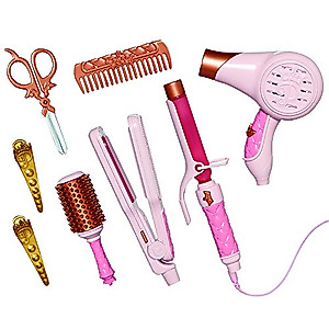 Disney Princess Vanity Style Collection Light Up and Style Vanity - Lights & Realistic Sound Styling Tools