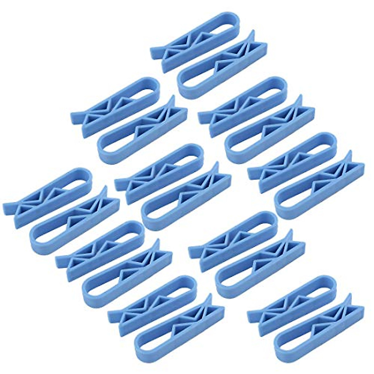 uxcell Kitchen Washroom Garbage Can Waste Bin Trash Bag Non-Slip Clip Clamp Holder 20pcs