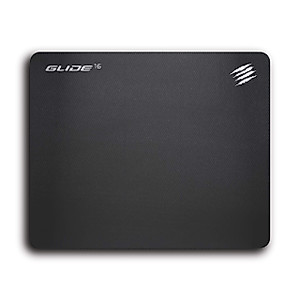 Mad Catz The Authentic G.L.I.D.E. 16 High Performance Gaming Mouse Pad Gaming Surface With Heat Bonded Edges And Non-Slip Rubber Base 10.6 x 12.6 in, Black