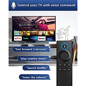 New 2nd Gen Voice Remote Control Replacement DR49WK B PE59CV for Amazon Fire TV Stick (2nd Gen/3rd Gen/Lite/4K) Fire TV Cube (1st Gen/2nd Gen, and Later) Fire TV (3rd Gen, Pendant Design)