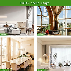 CWJCYTNSN Magnetic Curtain Tiebacks 4 Pack, 16 Inch Outdoor Curtain Tie Backs for Drapes, Modern Curtain Ties for Sheer,Decorative Twist Curtain Holders for Blackout Sheer Window Treatment