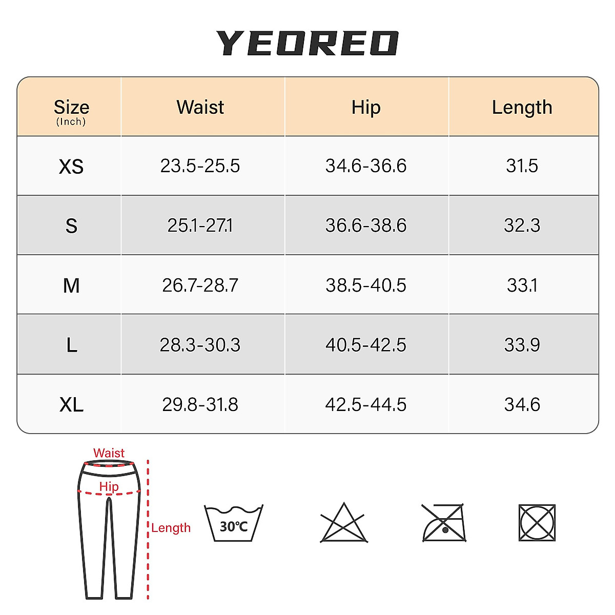 YEOREO Liz Scrunch Workout Leggings for Women High Waisted Butt Lifting V Back Waist Seamless Gym Yoga Leggings Black S
