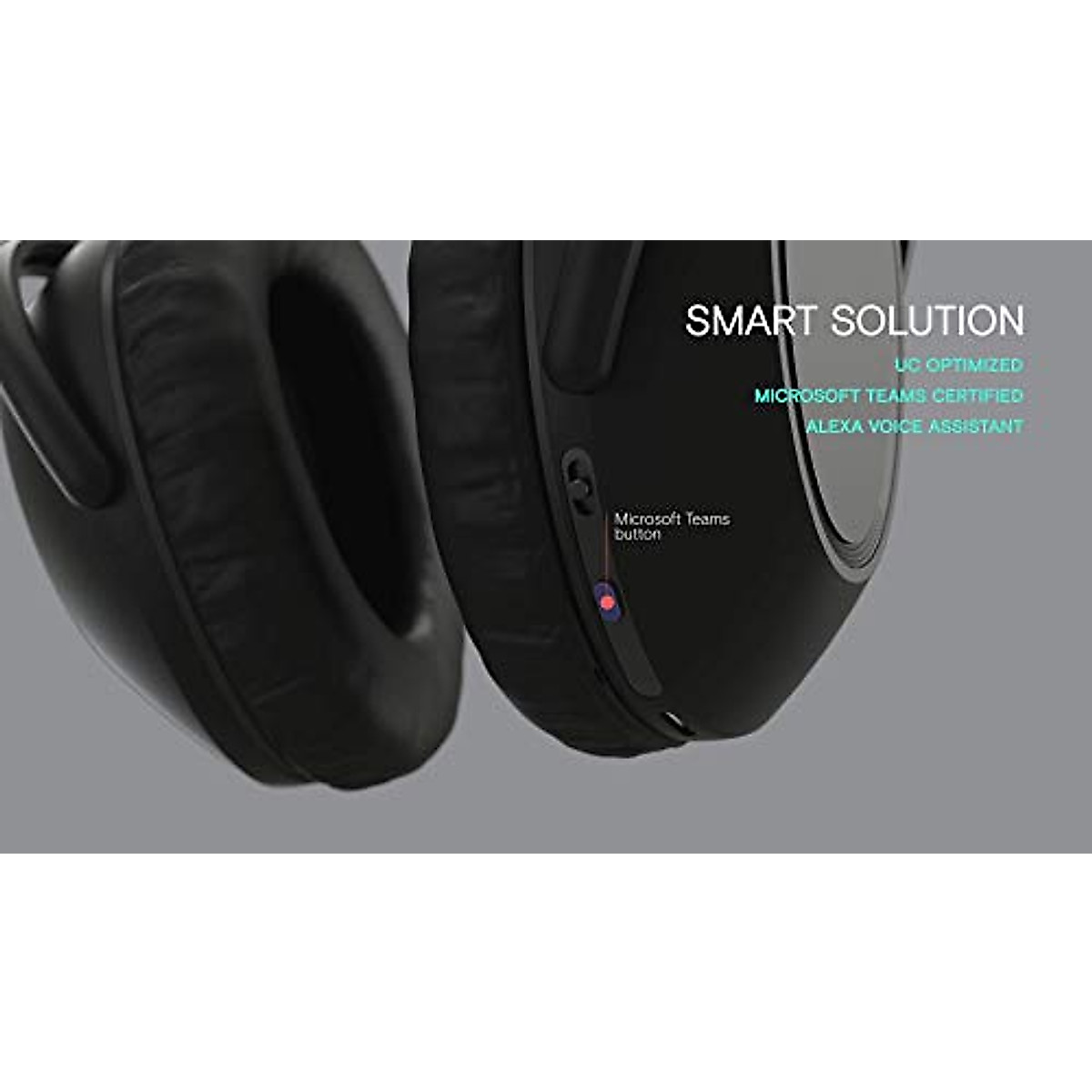 EPOS | SENNHEISER Adapt 660 (1000200) - Dual-Sided, Dual-Connectivity, Wireless, Bluetooth, Adaptive ANC Over-Ear Headset | for Desk/Cell Phone & Softphone | Teams Certified (Black)