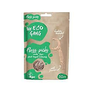 The Eco Gang Floss Picks Made from Plant Based Materials Vegan