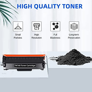 TN760 TN730 Toner for Brother Printer Compatible Replacement for Brother TN760 TN-760 TN 760 TN-730 TN 730 Work for DCP-L2550DW MFC-L2710DW MFC-L2750DW HL-L2350DW HL-L2395DW Cartridge