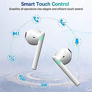 Onamicit Wireless Earbuds Bluetooth Headphones in-Ear,Noise Cancelling Earbuds Stereo Sound, Deep Bass & with Charging Case Air Buds Pro Touch Control,Wireless Headphone IPX5 Waterproof Sport