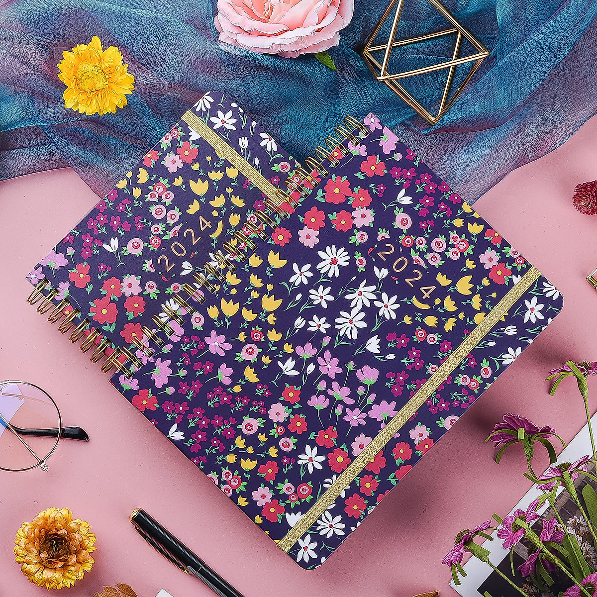 2024 Academic Planner - Planner 2024 Weekly & Monthly Planner with Tabs, 6.3" x 8.5", Jan 2024-Dec 2024, Daily Planner Yearly Agenda Calendar Organizer