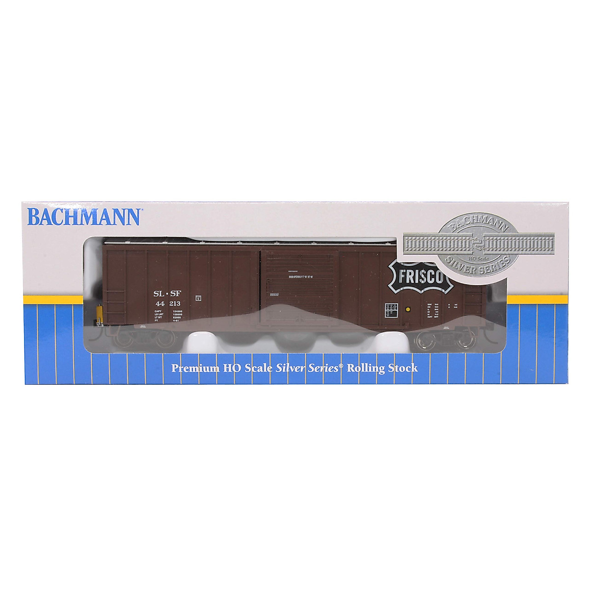Bachmann Trains - 50' Outside Braced Box Car with Flashing End of Train Device - Frisco # 44213 - HO Scale, 14908