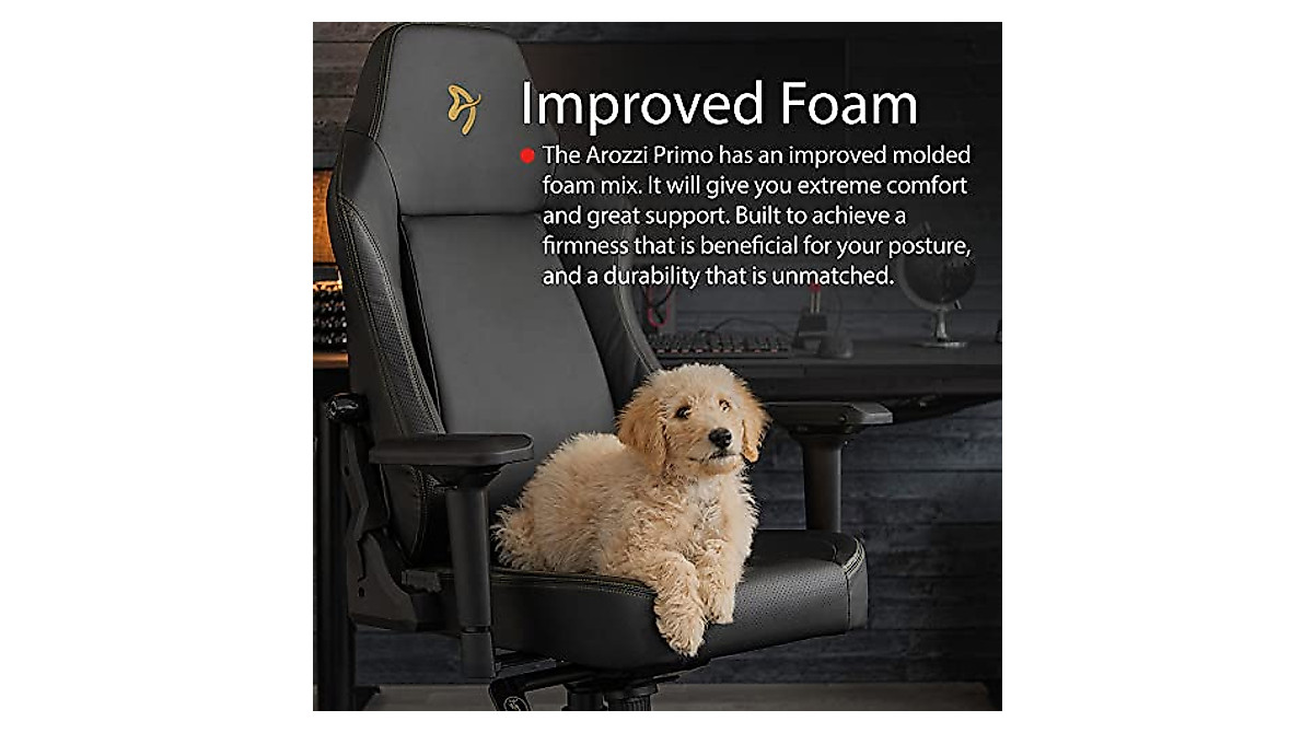Arozzi Primo Gaming Chair - Ergonomic Office & Game Seat with 4D Armrests