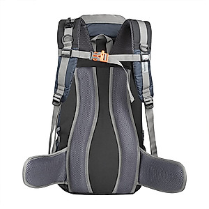 DADAYIYO 50L Hiking Backpack Lightweight Water Resistant,Mountain Climbing Camping Outdoor Sport Daypack Bag with Rain Cover(Orange)