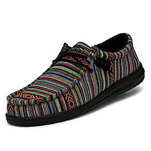Hey Dude Men's Wally Serape Mesa Verde Size 11| Men's Loafers | Men's Slip On Shoes | Comfortable & Light-Weight
