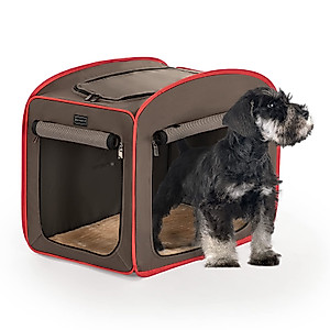 Petsfit Portable Dog Crates for Medium Dogs, Travel Dog Crate with Soft Cushion and Carrying Case, for Indoor Outdoor