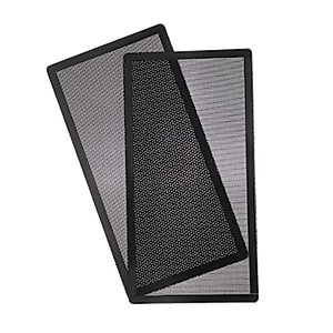 287mm 140mm x 2 PC Fan Dust Mesh Filter 11.3inch x 5.79inch PVC Computer PC Case Dust Proof Filter Cover Magnetic Black 2-Pack