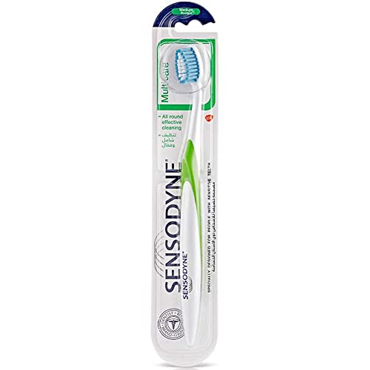 SENSODYNE MultiCare Medium Toothbrush Design for Sensitive Teeth Improved Version of Sensodyne Precision Toothbrush