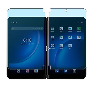 Puccy 4 Pack Anti Blue Light Screen Protector Film, compatible with Microsoft Surface Duo 2 TPU Guard （ Not Tempered Glass Protectors ） New