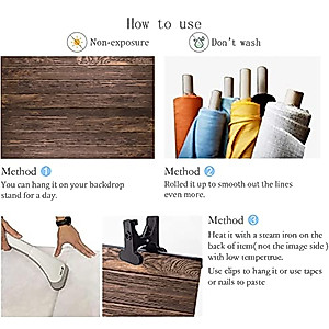 BINQOO 8x6ft Happy Easter Retro Wood Wall Background Easter Wooden Floor Backdrop Wedding Photographers Newborn Shiplap Photography Wood Backdrop for Western Cowboy Decoration Basket Board