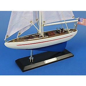 Hampton Nautical Enterprise Sailboat, 16"