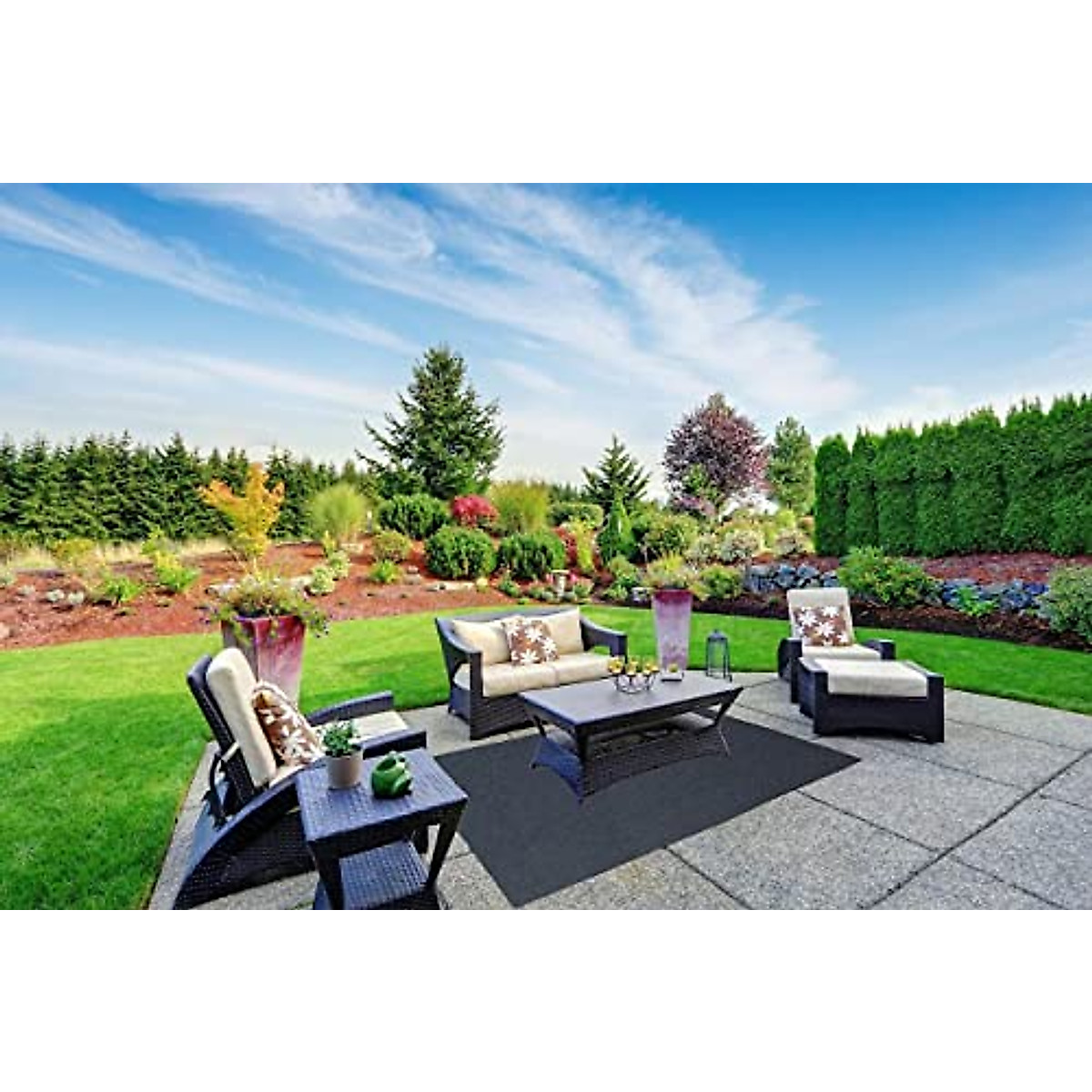 Large Custom Cut-to-Fit Trade-Show Area Rug Carpets, Custom Sizing Available to Choose from (12x16, Espresso) NC