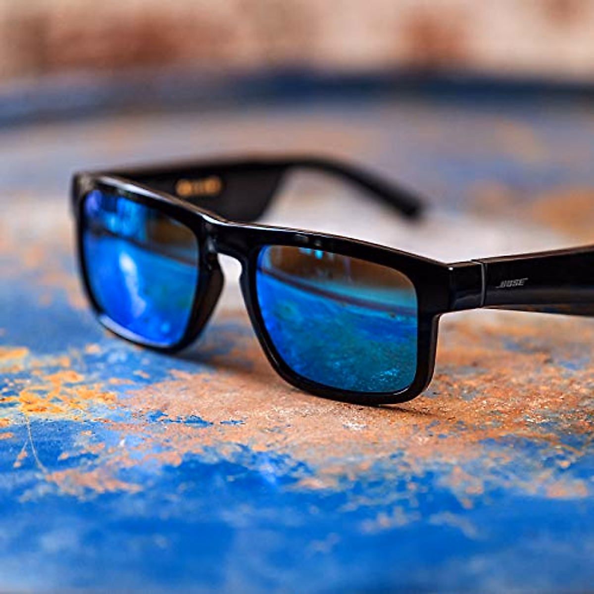 Bose Mirrored Blue, Tenor Polarized Square Replacement Sunglass Lenses, Lens Width: 55 mm