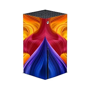 TACKY DESIGN Abstract Colorful Skin Compatible for Xbox Series x Skin Twisting Console & Two Controller Skin, Xbox x Sticker Premium Vinyl 3M Decal Full wrap, Xbox Cover
