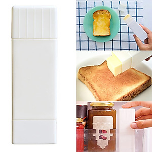 EKDJKK Butter Spreader, Butter Dispenser with Lid, Plastic Butter Stick Holder Container, to Spread Butter on Cookware, Baking Dishes, Corn, Toast, Waffles