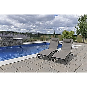 Vivere GLEL2-GR Loungers, Granite