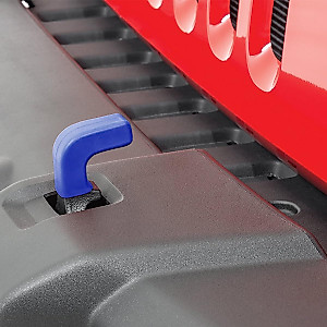 BESULEN Factory Bumper Tow Hook Covers, Car Front Bumpers Tow Hook Protector, Rubber Tow Hook Covers Protect from Scuffs and Scratches, Car Accessories Adds Cushioned Grip to Tow Strap (Blue)