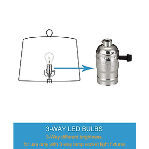 Youtime Soft White 3 Way led Light Bulbs 50 100 150 Watt Equivalent 3000k, Incandescent Replacement, A21 6/15/20w Energy Saving Safety Three Way Light Bulbs, 500 1600 2200 Lumens, E26 Base, 2Pack