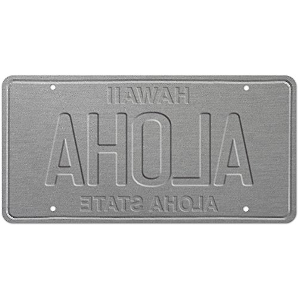 Pacifica Island Art 6in x 12in Vintage Hawaiian Embossed License Plate - Aloha