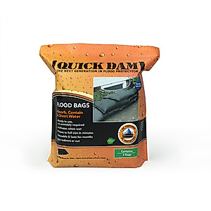 Quick Dam - QD1224-6 Water Activated Flood Bags 1ft x 2ft, 6-Pack