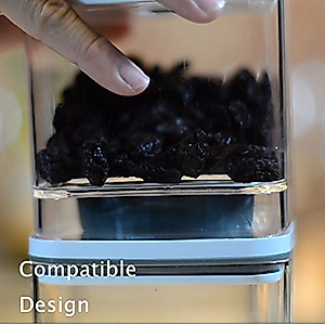 Ankomn Turn-N-Seal vacuum/airtight moisture prevent storage container perfect for Coffee Teas Rice Nuts Medicine (0.6quart)