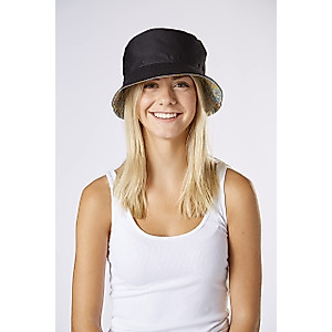 Hadley Wren Women's Reversible Bucket Hat, Floral Green, One Size