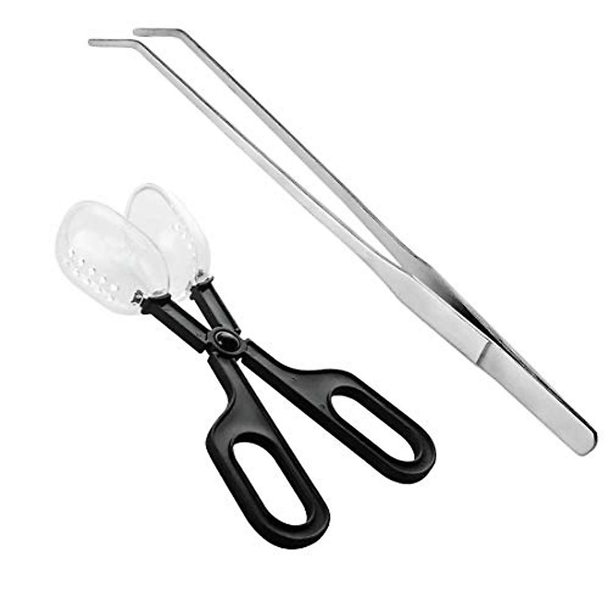 Reptile Feeding Tool Set,Feeding Clip and Long Tweezers for Hamsters,Insects,Turtle,Snake,Spider,Frog,Gecko,Chameleon and Other Small Animals