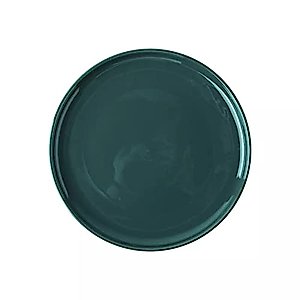 KOWMcp Dinner Plates Green Ceramic Plate Fruit Salad Sushi Dessert Plate Round Serving Tray Decorative Porcelain Tableware Dinner Sets Dishes (Color : 10 inch)