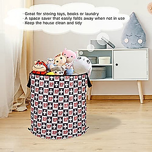 Ghost Buffalo Check Plaid Halloween Pop Up Laundry Hamper with Lid Foldable Storage Basket Collapsible Laundry Bag for Apartment Travel Picnics
