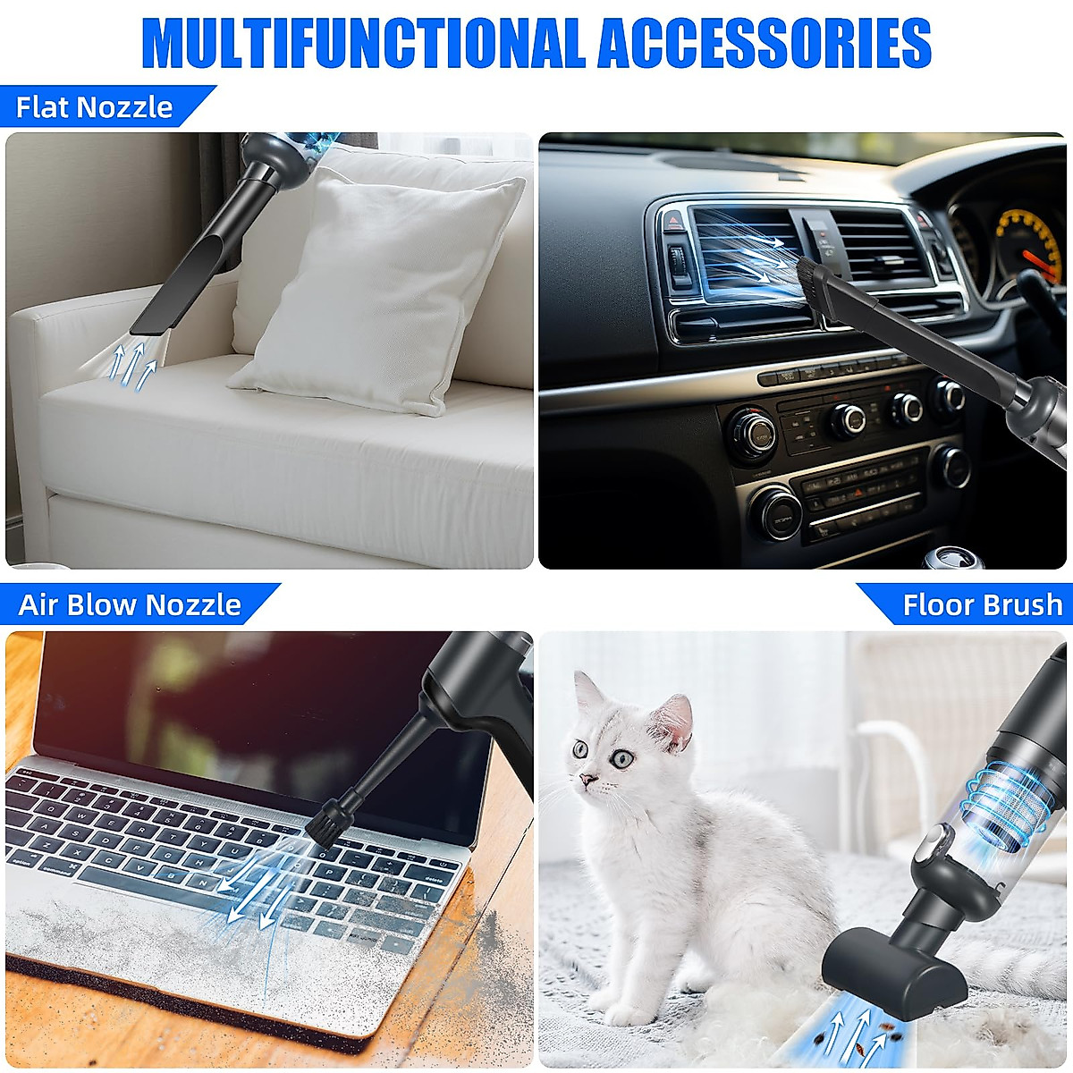 2024 Upgraded Vacuum Bug Catcher & Handheld Vacuum Cordless with 9000PA, High Power Bug Vacuum Mini Portable Stink Bug Trap Use for Home Office Car RV Insect Traps Catcher and Release with Insect Cage