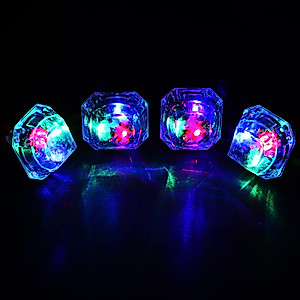 12 Pieces Bachelorette Party Supplies, Shot Glass Necklace and Light up Diamond Rings, Team Bride Necklace with Gold Foil for Bachelor Wedding Party and Bridal Shower Decorations