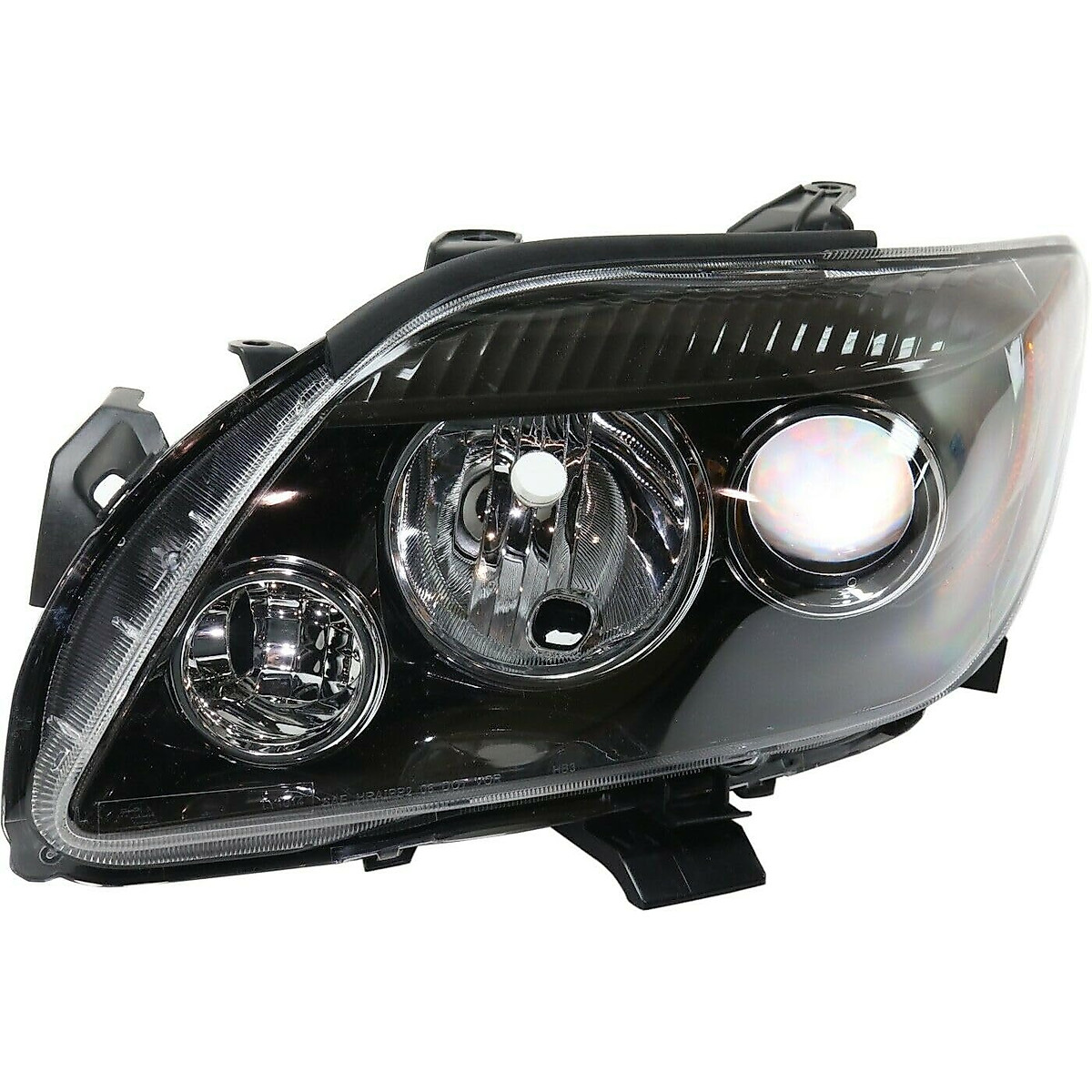 MXDEQHF 2pcs Headlight Halogen Bulb Left Right Side Clear Lens with Seal and Socket Covers for Scion for tC Base 08-10 (2) Headlights 8117021190 14894232