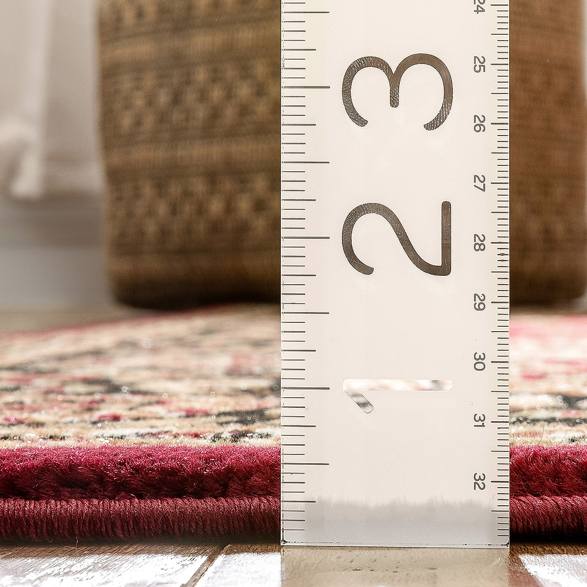 Well Woven Barclay Medallion Kashan Red Traditional Area Rug 6'7'' X 9'6''