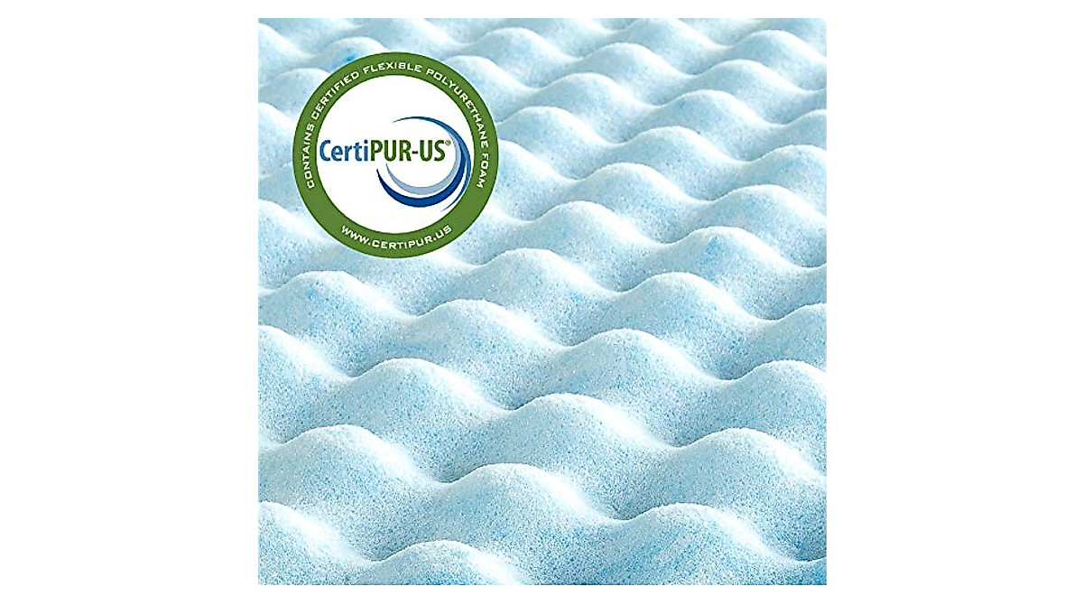 ZINUS Cooling Memory Foam Mattress Topper – 1.5 Inch Comfort