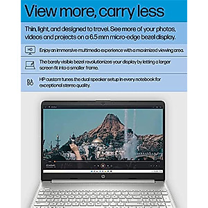HP 15 15.6" HD Business Laptop Computer [Windows 11 Pro], Octa-Core AMD Ryzen 7 5700U (Beat Beats i7-10510U), 64GB RAM, 1TB PCIe SSD, Numeric Keypad, Wi-Fi 6, HDMI, USB, Long Battery Life, w/Battery