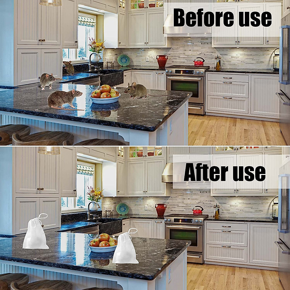 24 Pack Rat Repellent Peppermint Oil Rat Repellent, Mouse Repellent for Car Campers Outdoors Indoor Garage